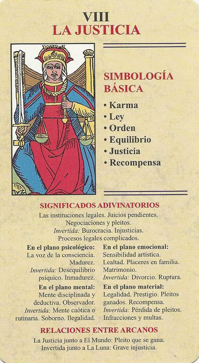 Guía básica de tarot. Los arcanos mayores: La justicia – Audiolibros fem ♥